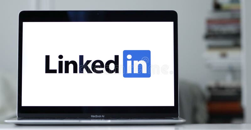 LinkedIn Logo on Computer Screen Editorial Image - Image of black ...
