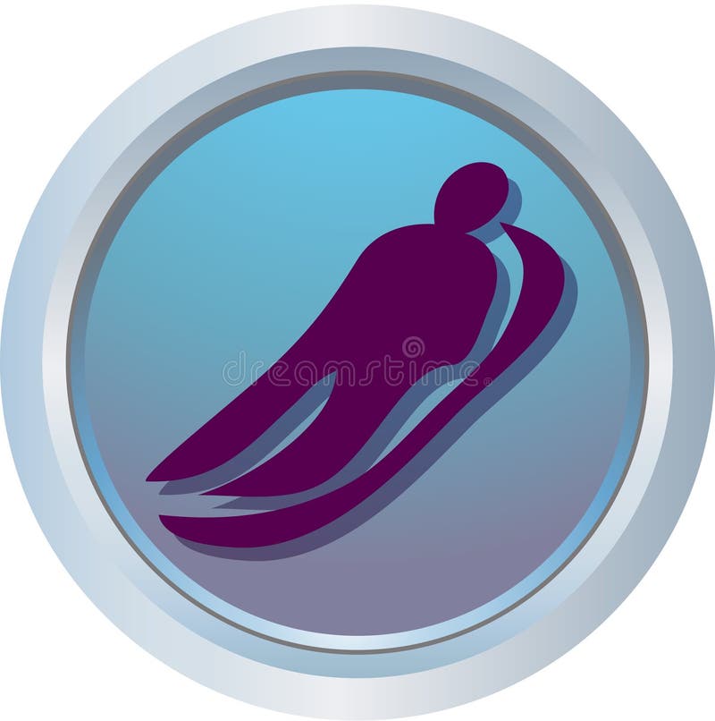 Logo of Luge stock illustration. Illustration of games - 481761