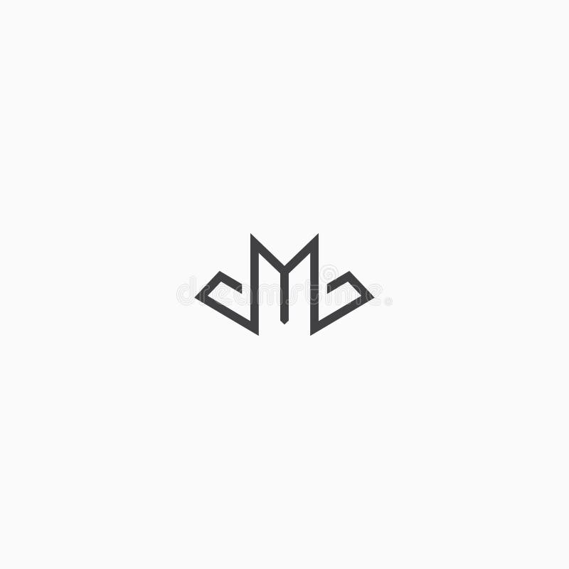 Letter M Abstract Logo Icon Design Template. Flat, Alphabet, Initials ...