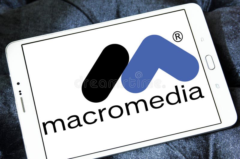 Macromedia Software Company Logo Editorial Stock Photo - Image of ...