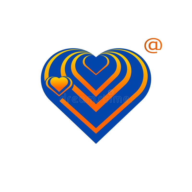Logo Mail. Excellent Design. Stock Vector - Illustration of heart ...