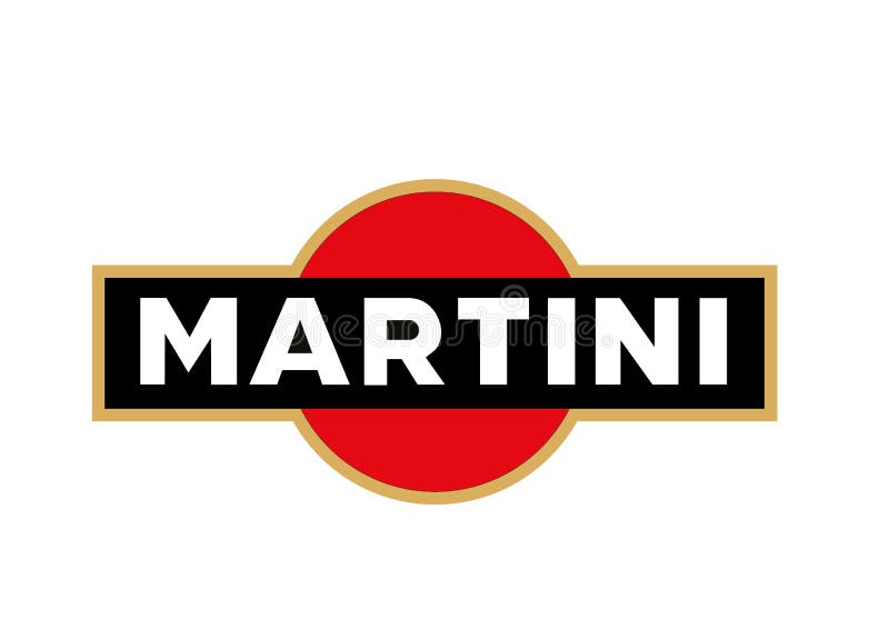 Logo Martini imagen de archivo editorial. Ilustración de licor - 132090699