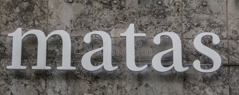 The Logo of the Matas Building in Aarhus Editorial Photography - Image ...