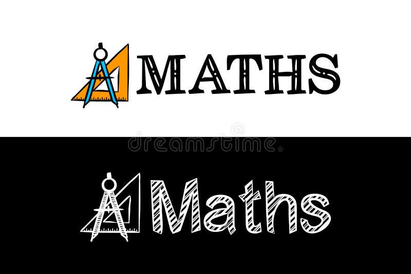 Logo for the Maths School Subject Stock Vector - Illustration of ...