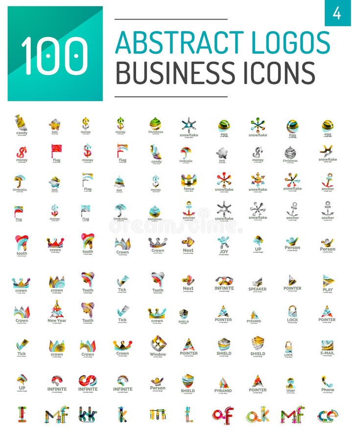 Logo mega collection stock vector. Illustration of icon - 81105139