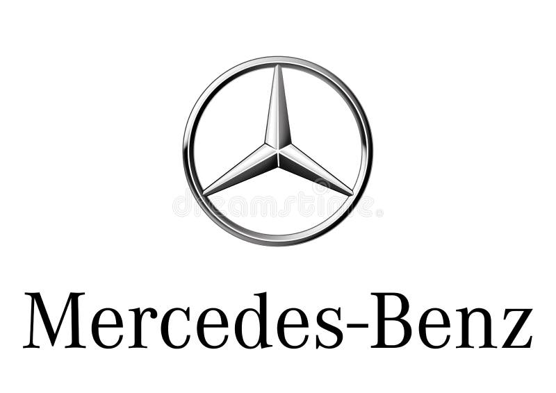 Logo Mercedes Benz imagen editorial. Ilustración de gris - 124368730