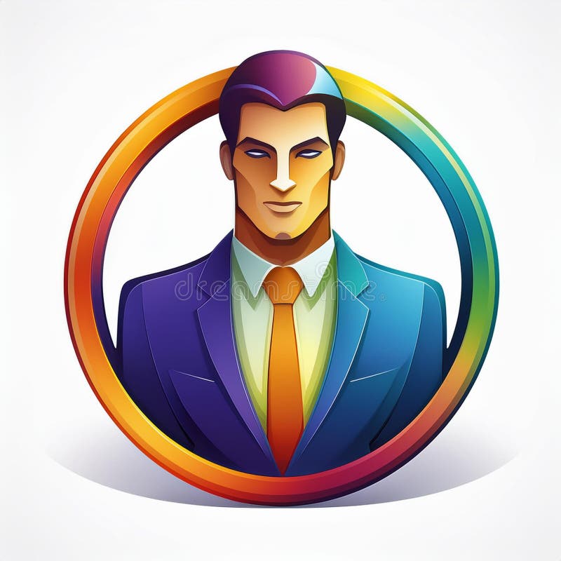 Logo with a merchant stock illustration. Illustration of yellow - 368023215