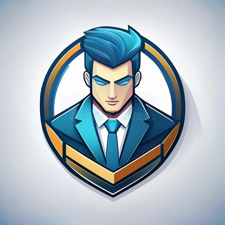 Logo with a merchant stock illustration. Illustration of design - 368023232