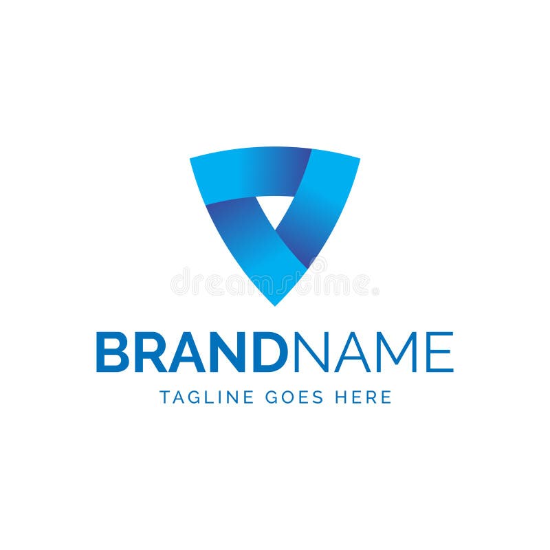 Logo of Modern Abstract Shield and Lines Stock Vector - Illustration of ...