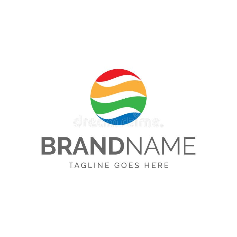 Wave Lines Logo Circle Stock Illustrations – 5,347 Wave Lines Logo ...
