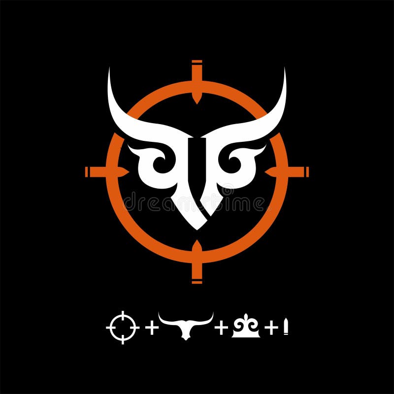 Logo: Hunter S Mark. Vector. Stock Vector - Illustration of animal ...