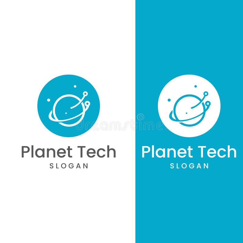 Modern Digital Tech World Logo, Global or Tech Planet, and Digital Tech ...