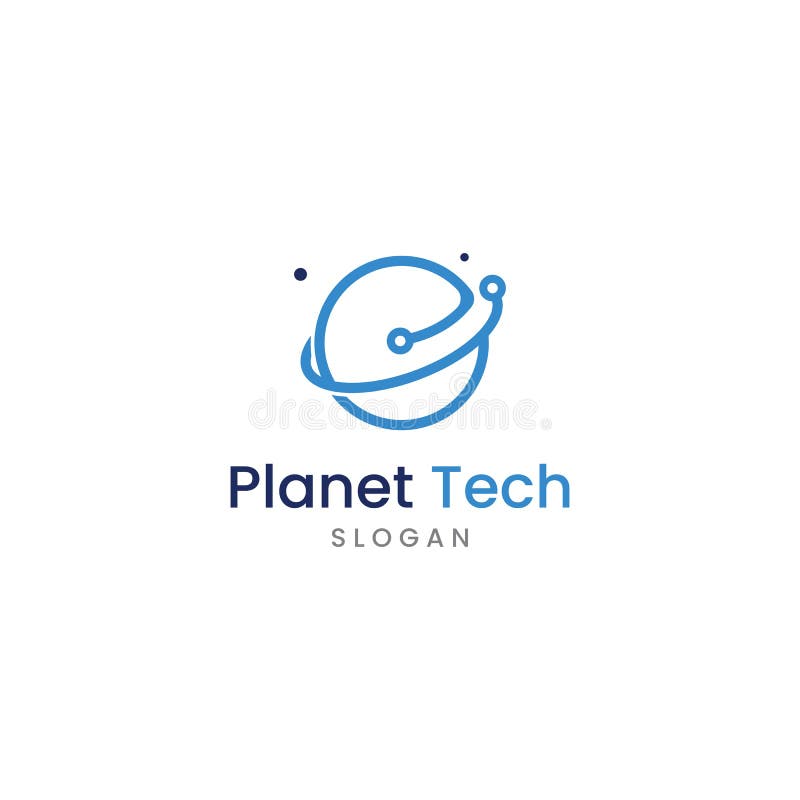 Modern Digital Tech World Logo, Global or Tech Planet, and Digital Tech ...