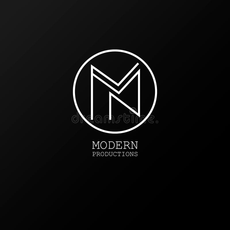 Logo Modern productions stock vector. Illustration of design - 139529690