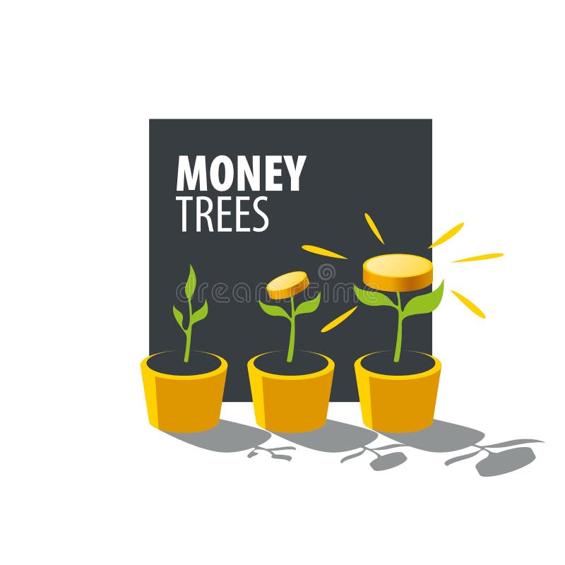 Logo money tree stock vector. Illustration of stable - 126439454