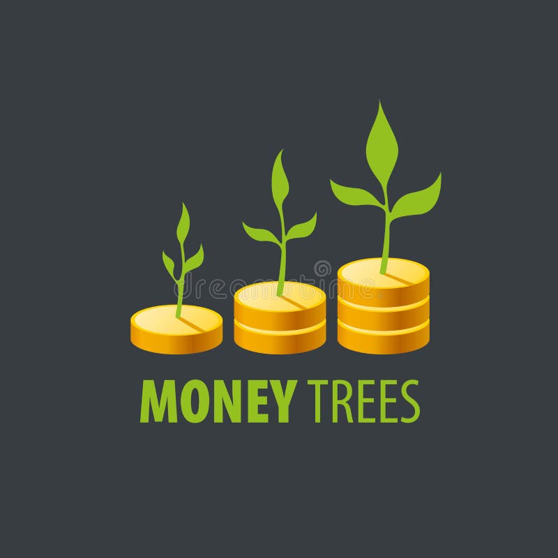 Logo money tree stock vector. Illustration of icon, deposit - 126439984