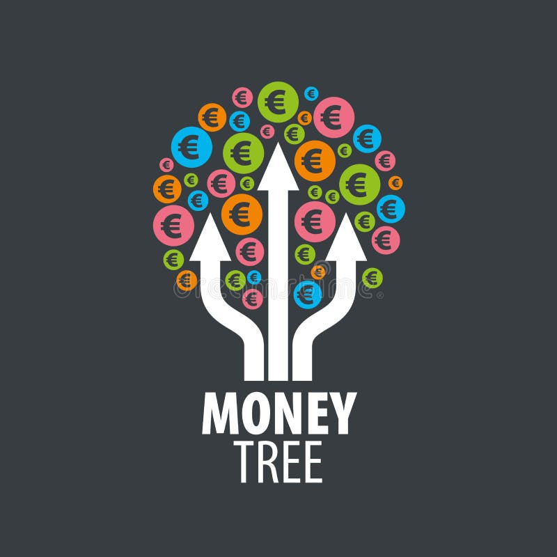 Logo money tree stock vector. Illustration of logotype - 126464285