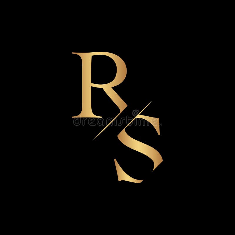 LOGO monogram letter RS stock vector. Illustration of text - 248052887