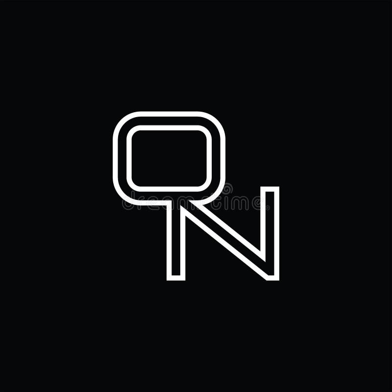 On Logo Monogram with Line Style Design Template Stock Vector ...