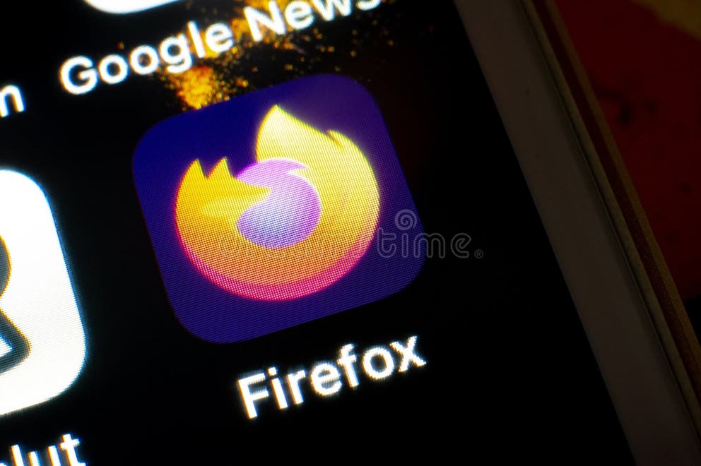 Logo of Mozilla Firefox Web Browser Mobila App on IOS Smartphone Editorial Stock Photo - Image ...