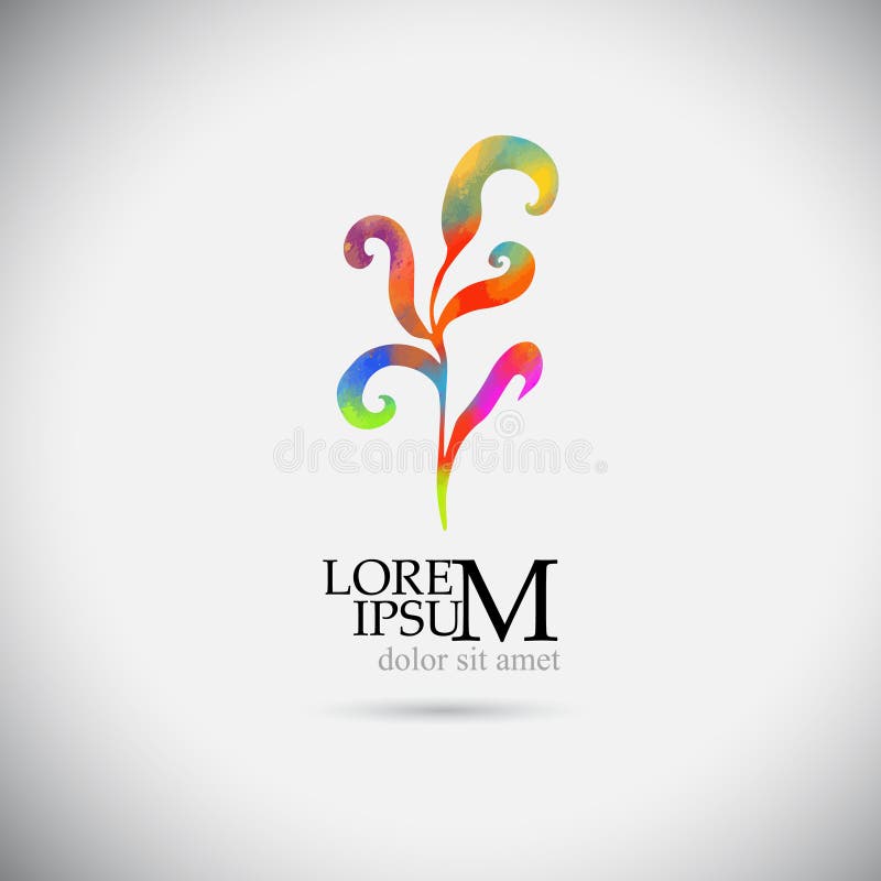 Logo is a Multi-colored Round Flower . Vector Illustration Stock Vector ...