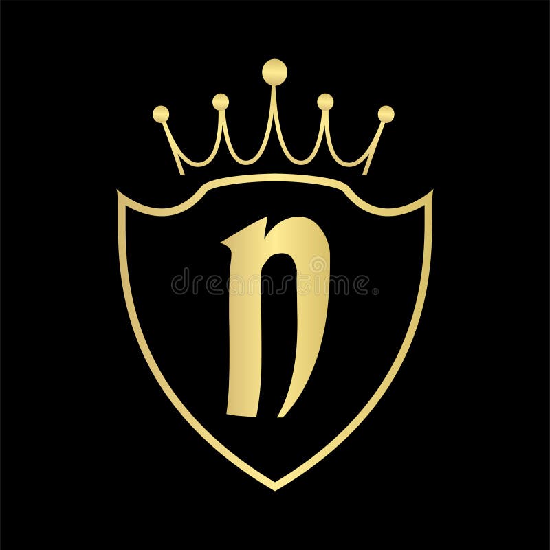 Logo N Company Gold Letter Logo Design with Simple Style Stock Vector ...