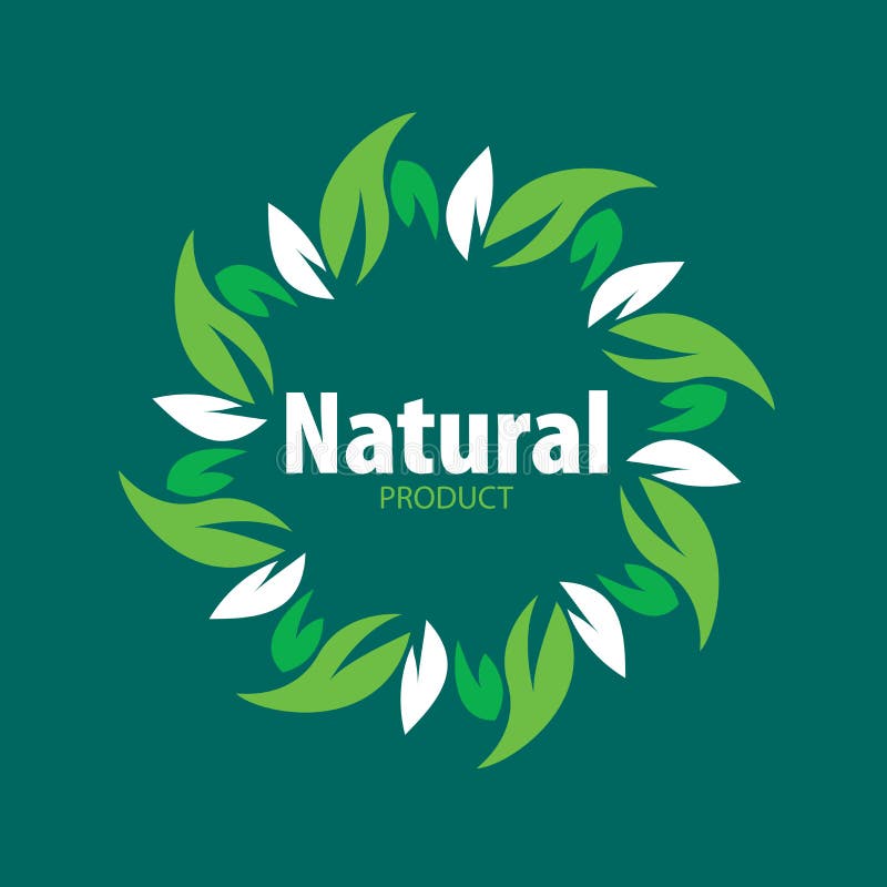 Logo natural product stock vector. Illustration of isolated - 125857085