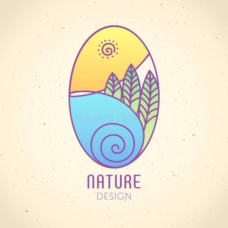 Logo Nature illustration de vecteur. Illustration du écologie - 92597925