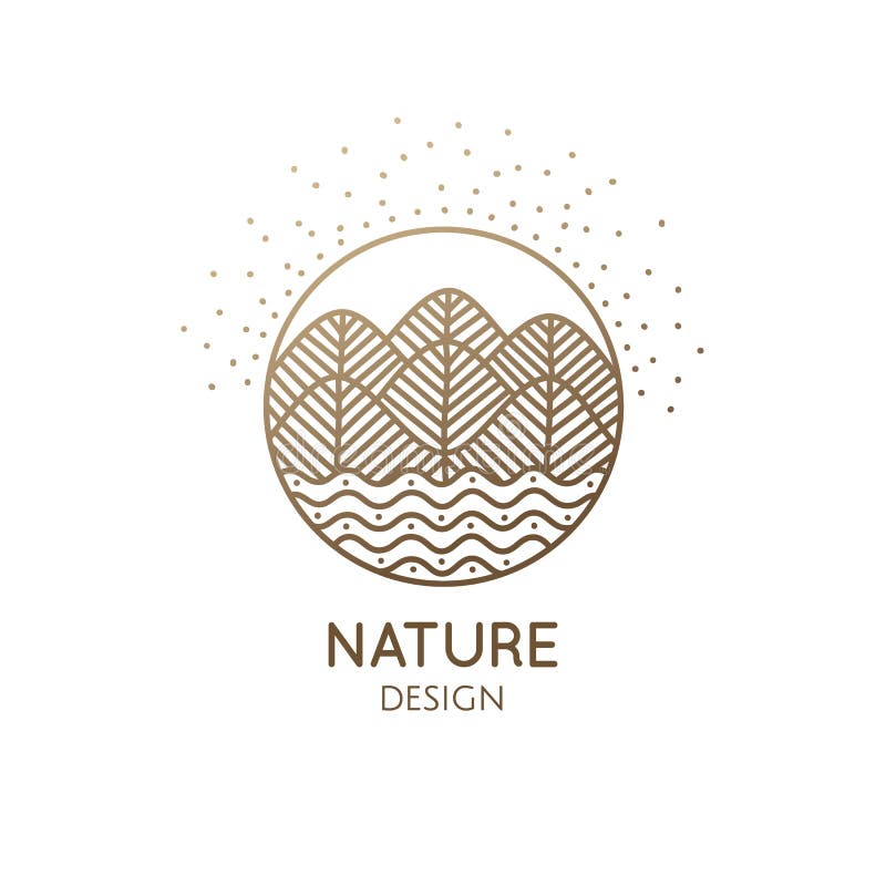 Logo nature stock vector. Illustration of landscape, forest - 88631180