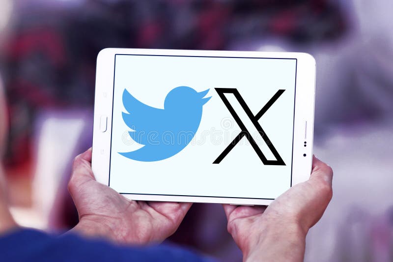 X twitter logo editorial stock image. Image of illustrative - 297706249