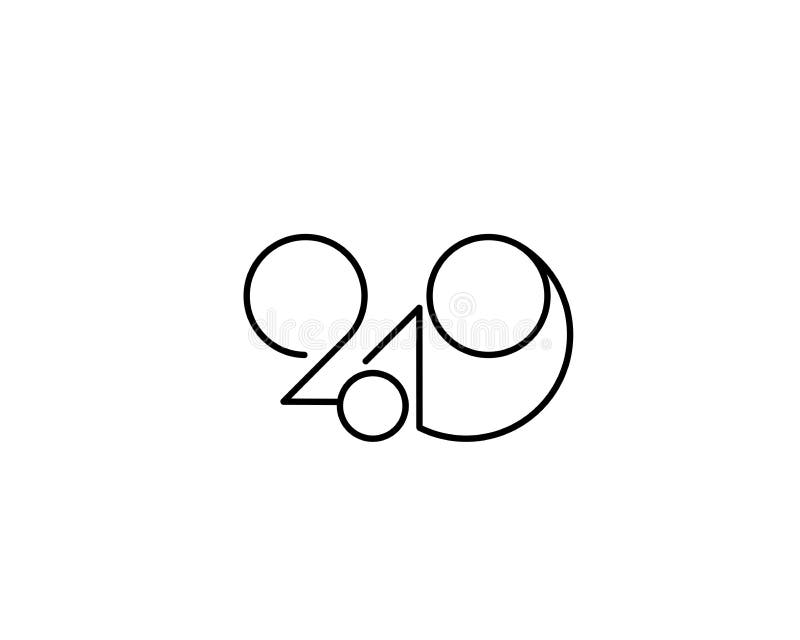 2019 Logo Vector Design Illustration Stock Illustration - Illustration ...