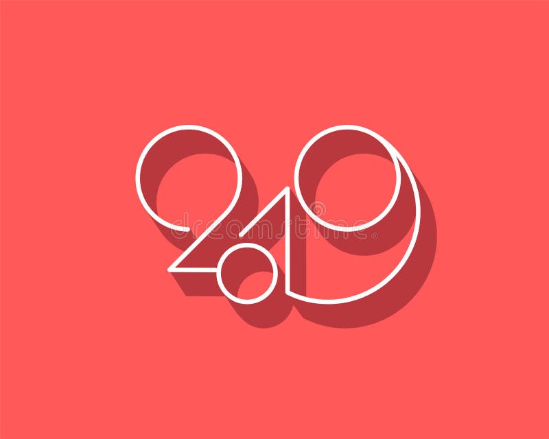 2019 Logo Vector Design Illustration Stock Illustration - Illustration ...