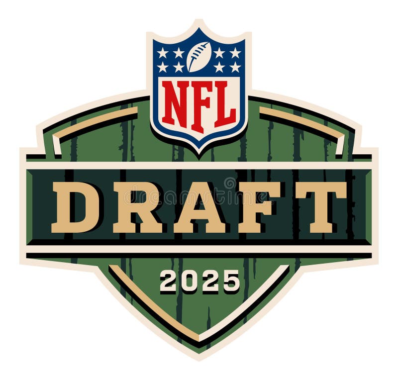 Logo of the NFL Draft 2025 editorial photography. Illustration of match ...