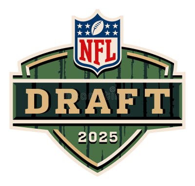 Logo of the NFL Draft 2025 editorial photography. Illustration of match ...