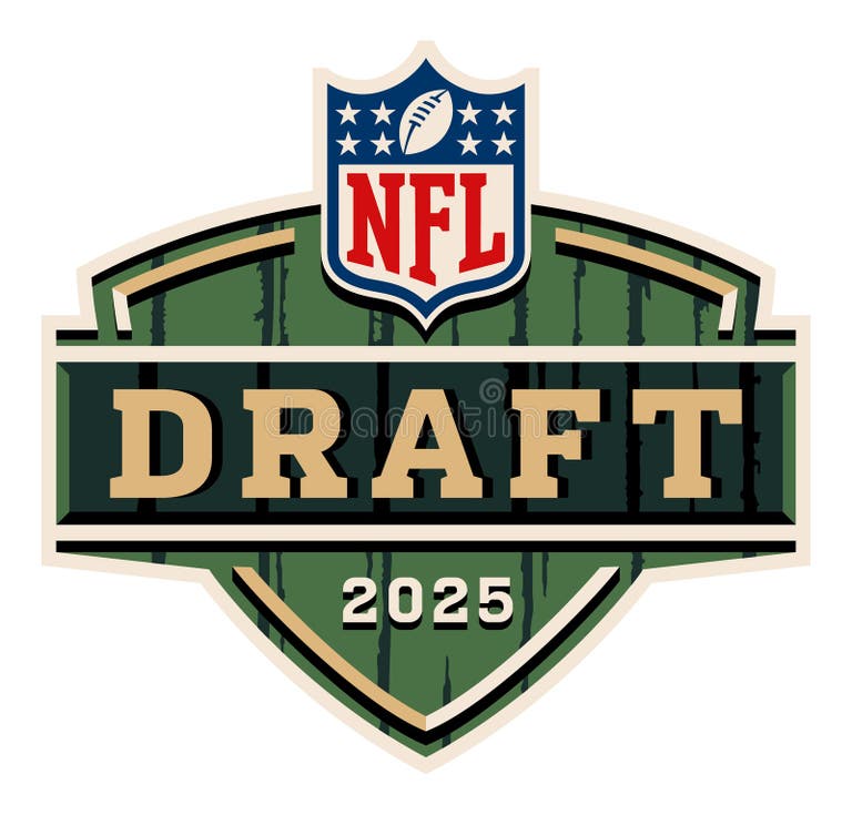 Logo of the NFL Draft 2025 editorial photography. Illustration of match ...