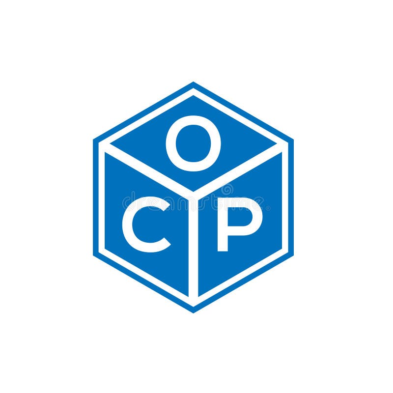 Logo Ocp Lettre Conception Sur Fond Noir. Concept De Logo De Lettre D ...
