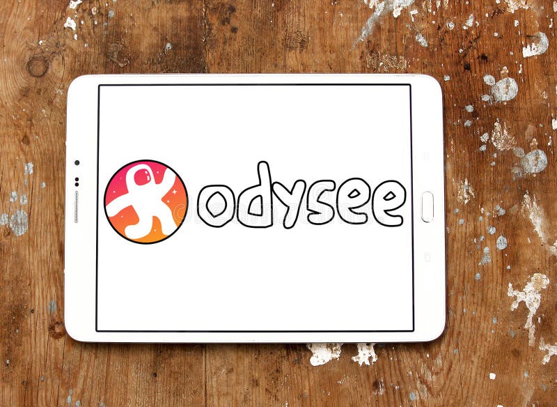 ODYSEE video platform logo editorial stock image. Image of illustrative ...