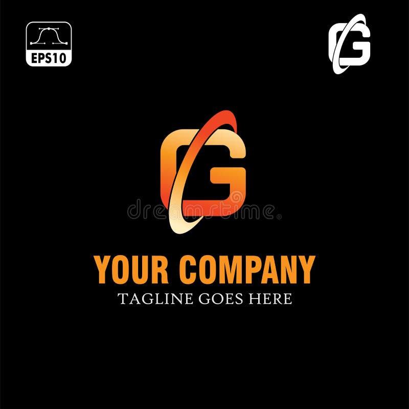 Initial G for Technology Logo Design - Vector Stock Illustration ...