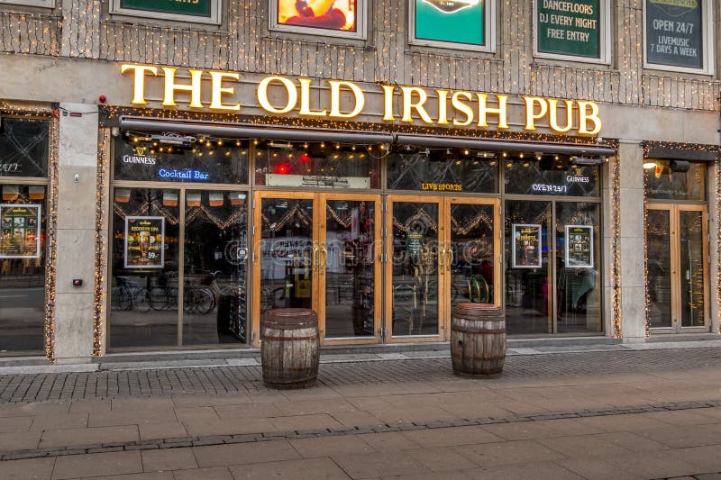The Logo of the the Old Irish Pub in Copenhagen Editorial Stock Image ...