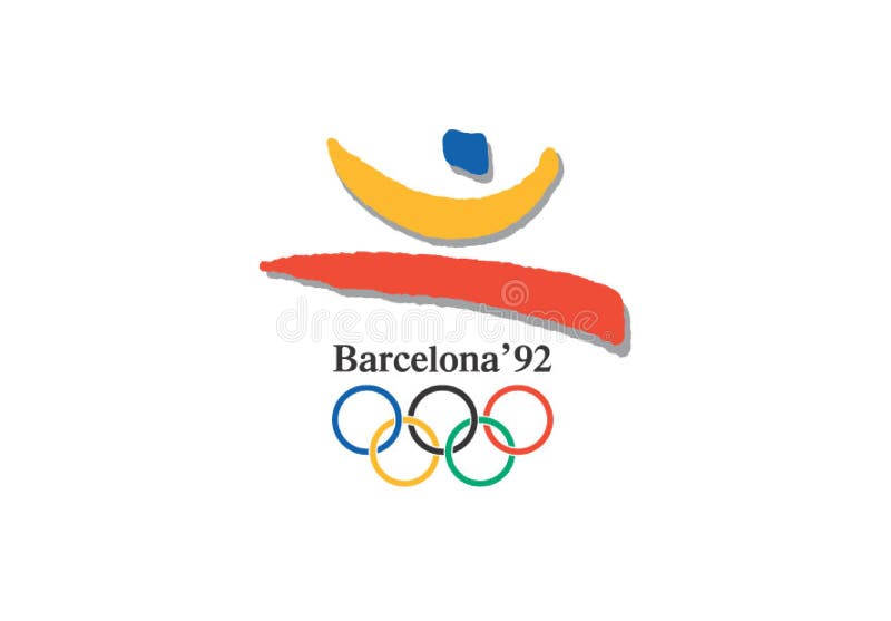 Logo Olympische Spelen 1992 Redactionele Stock Afbeelding ...