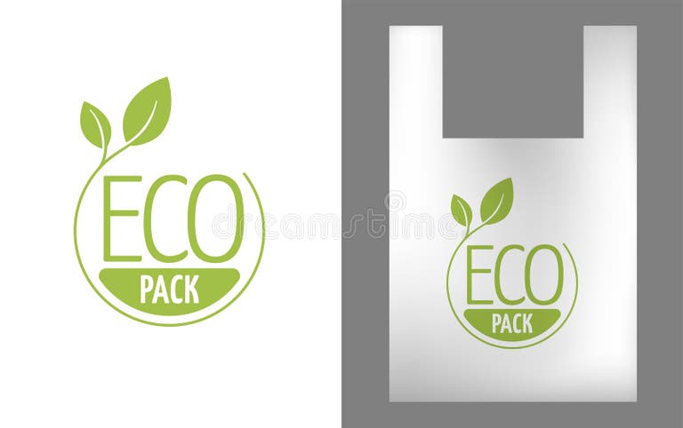 Logo for Packs Made from Biodegradable Polymers Stock Vector ...