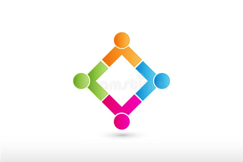 Logo Partners Team People Connections Icon Vector Stock Vector ...