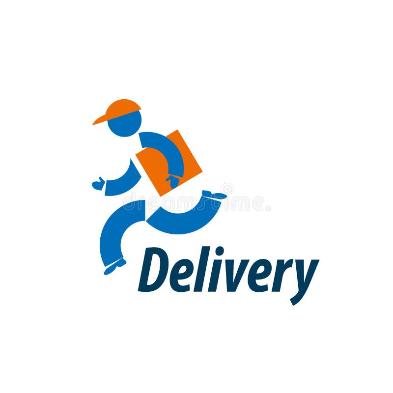 Delivery vector logo stock vector. Illustration of character - 126502537
