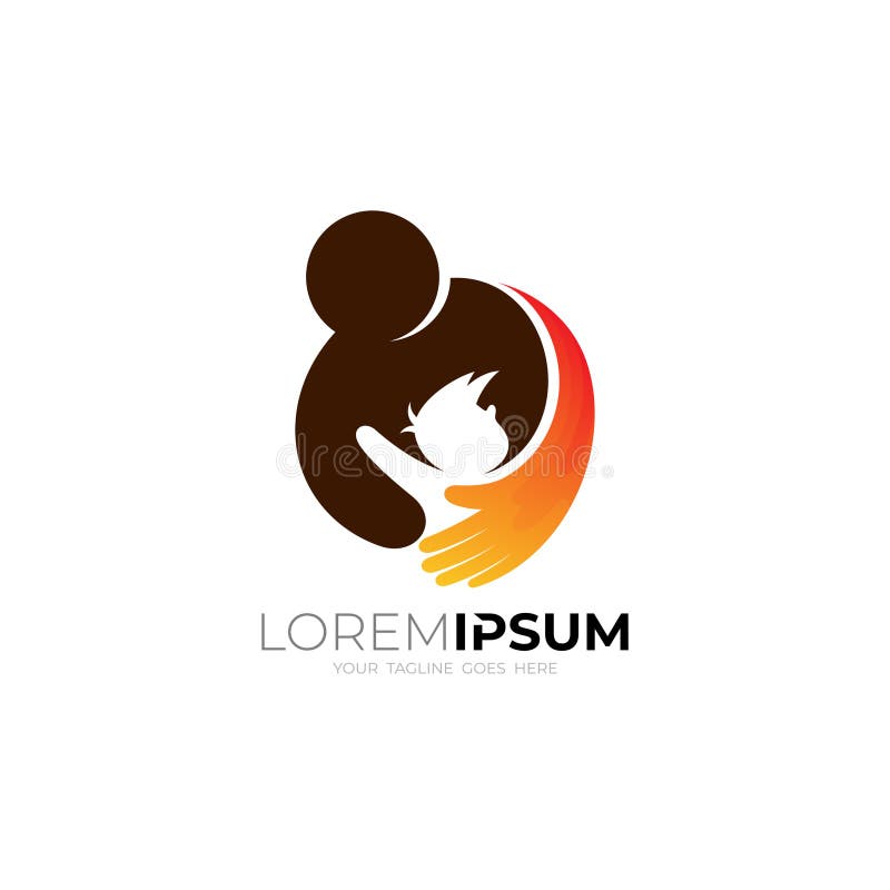Logo of People Hugging, Social Logo with Community Design Stock Vector ...