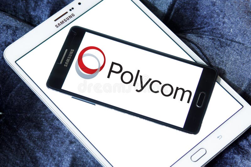 Polycom company logo editorial image. Image of logos - 108252575
