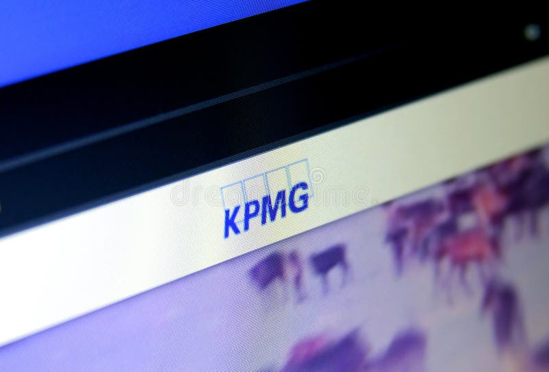 KPMG logo editorial stock image. Image of trademark - 299242929