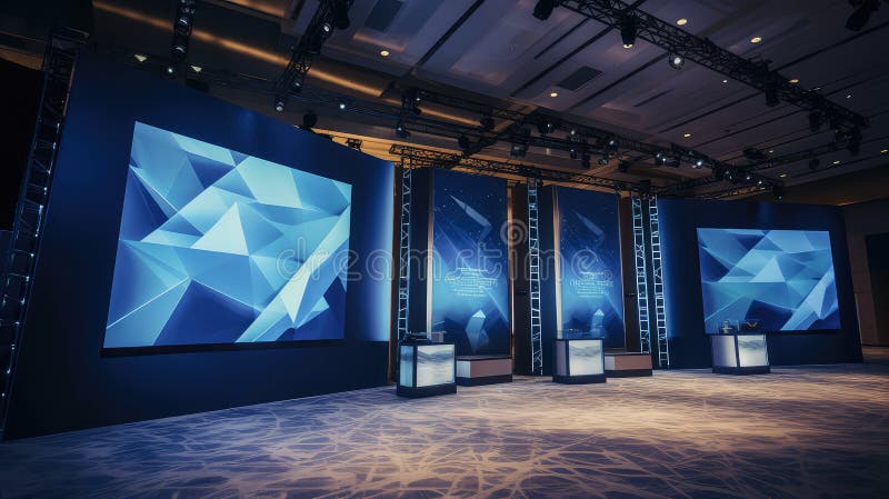 Logo projection wall stock illustration. Illustration of visuals ...