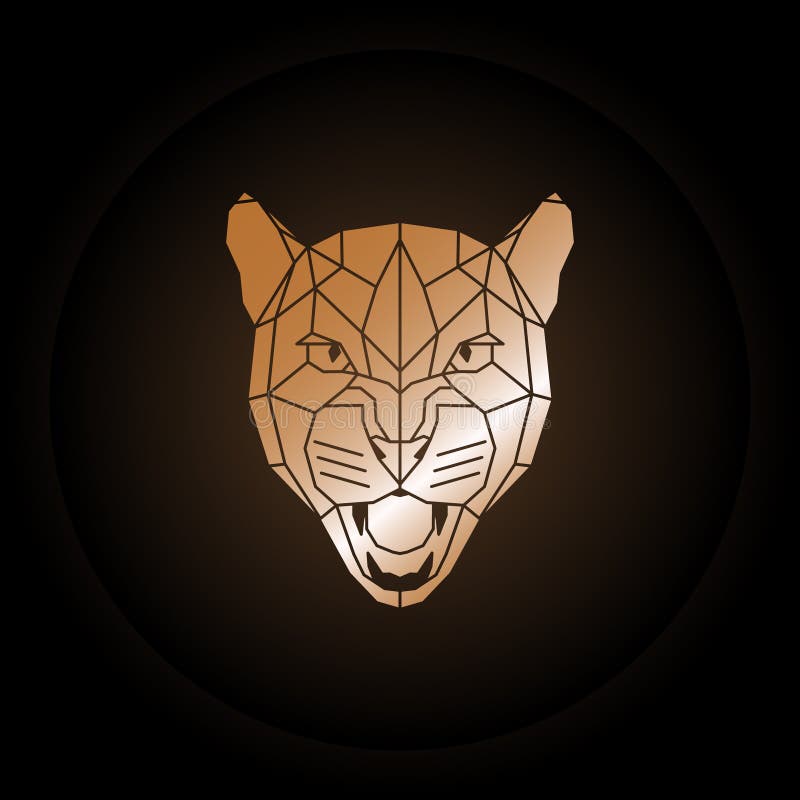Puma Head Logo Design Vector Illustration Stock Vector - Illustration ...