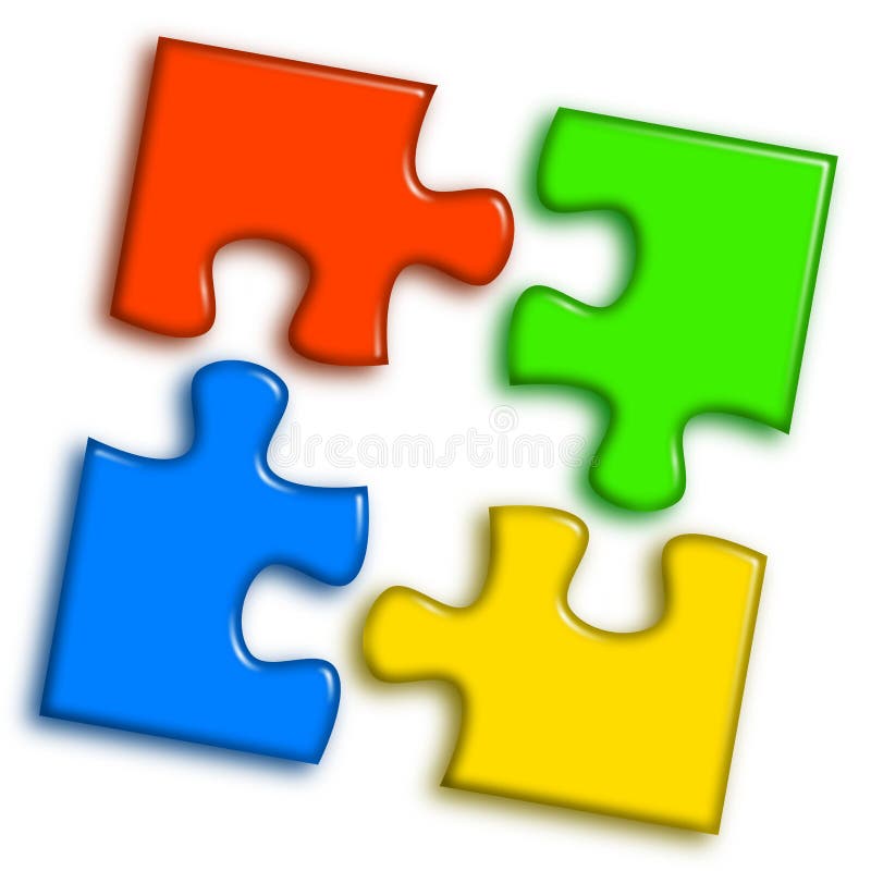 Logo puzzle 2 stock illustration. Illustration of logo - 23863523