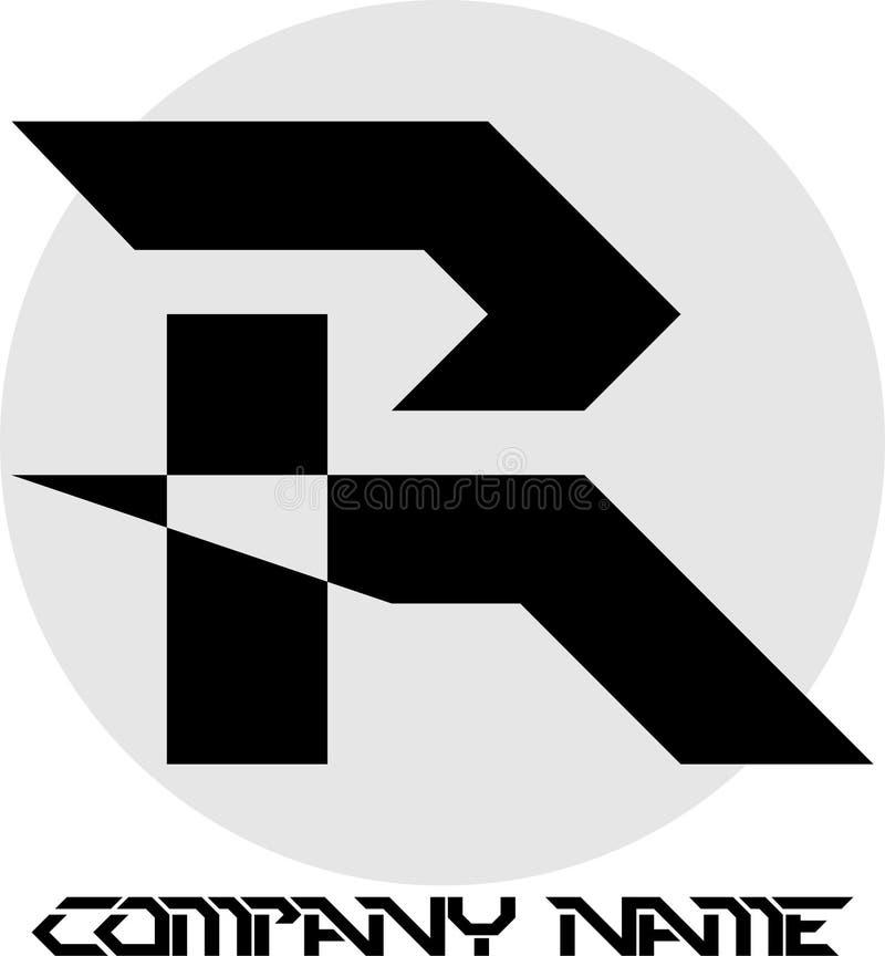 Logo R Company Letter Logo Design with Simple Style Stock Vector ...